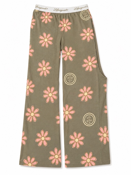 Life Is Good | Intimates & Sleepwear | Life Is Good Olive Green Floral ...